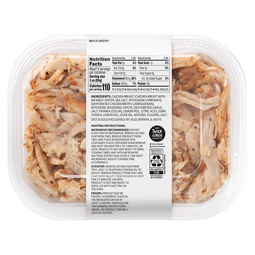 ALDI Rotisserie Style Pulled Chicken, 16 oz